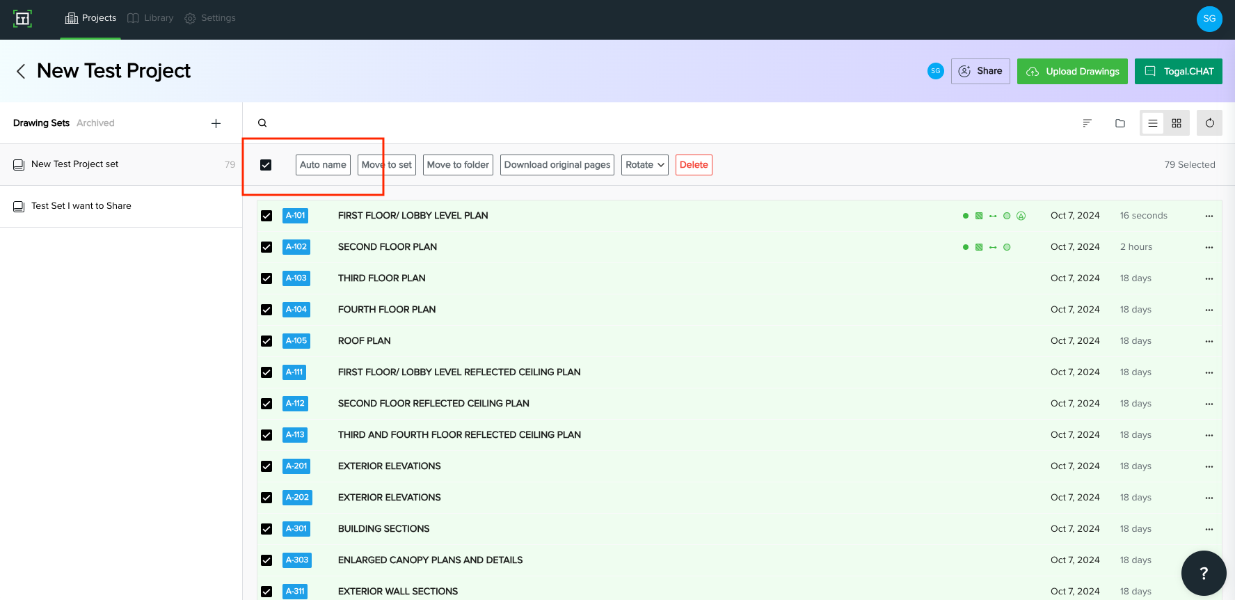 Automated drawing naming (Auto naming)