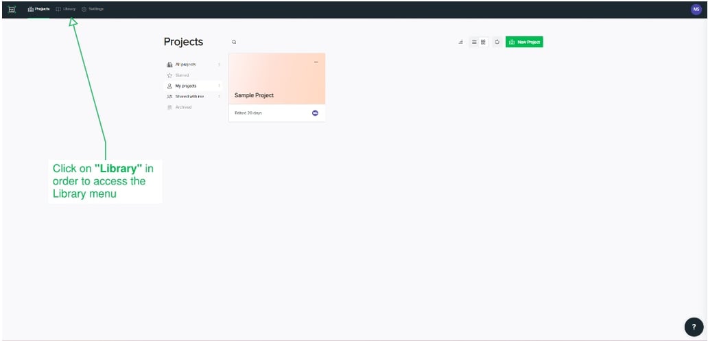 Setting up a library