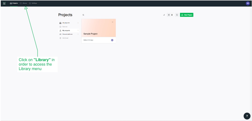 Setting up a library