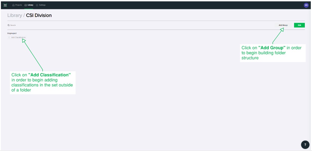 Setting up a library