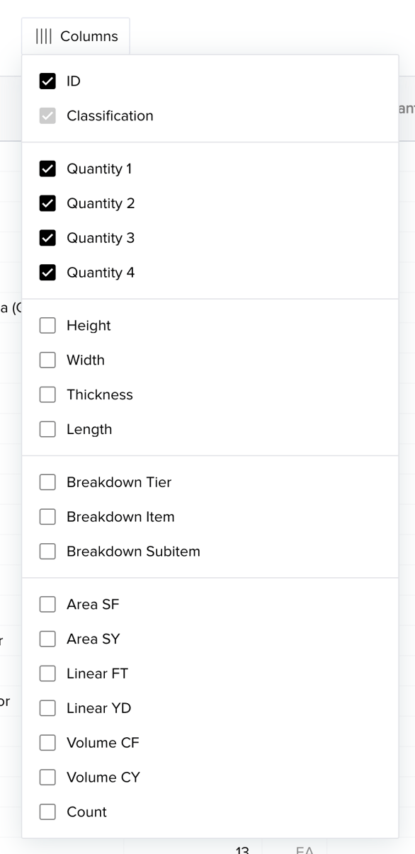 Creating and editing classification properties